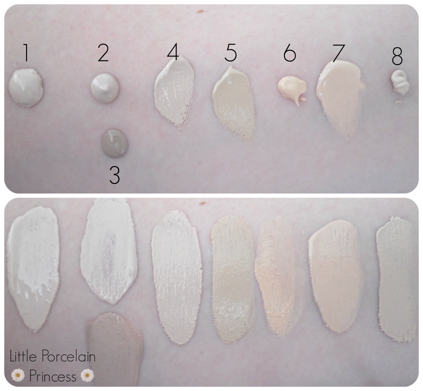 Little Porcelain Princess: BB Cream Swatches