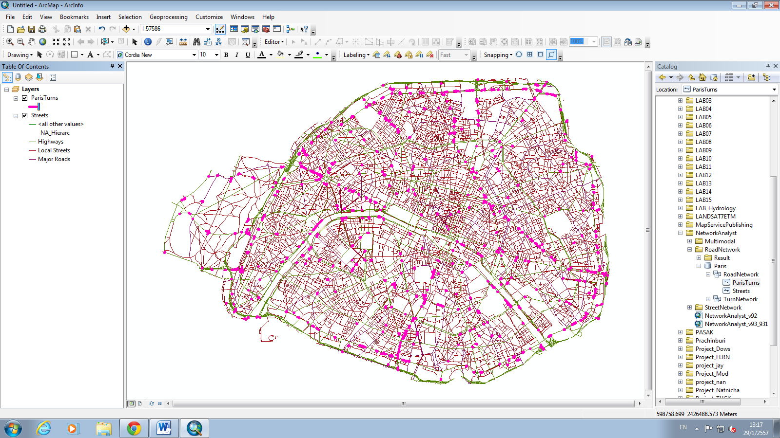 GIS [Geographic Information System]: การวิเคราะห์โครงข่าย (Network ...
