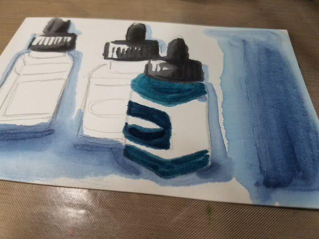 Watercolor Basics: Akashiya Etegami Niso-Kyosen Paper Review and ...