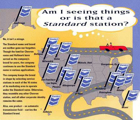 Just A Car Guy: Chevron maintains one “Standard” brand station per ...