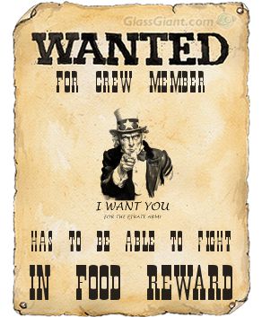 Pirate Project: On of the Wanted Signs!