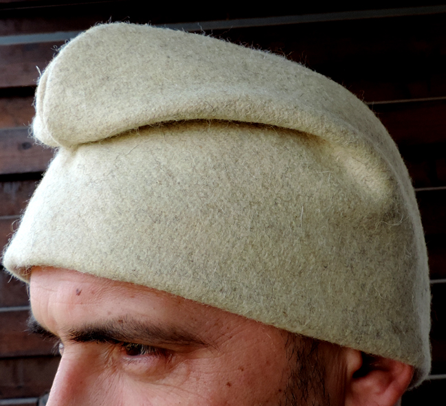 (un)intentional contemporary art in Transylvania: Homespun woolen cap