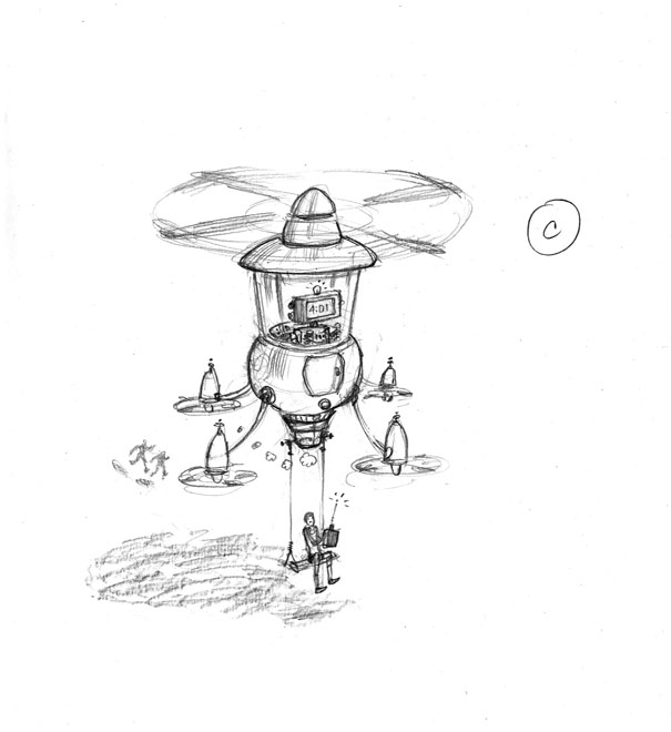 Drawing On Deadline: Rocket Shoes