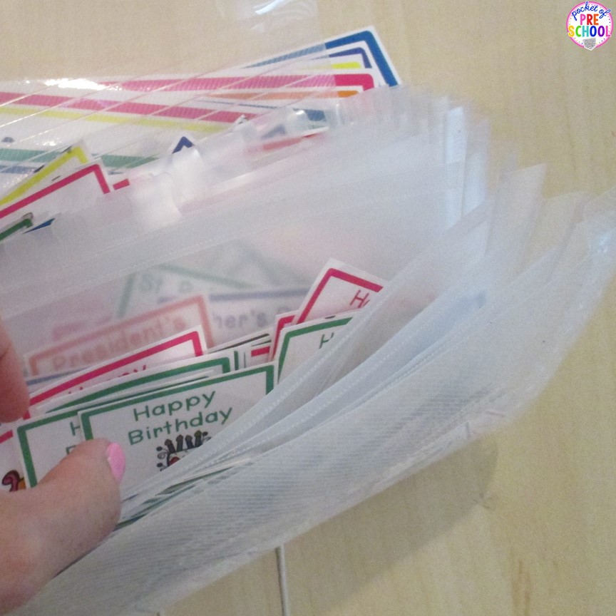 How to Make and Implement a Linear Calendar - Pocket of Preschool