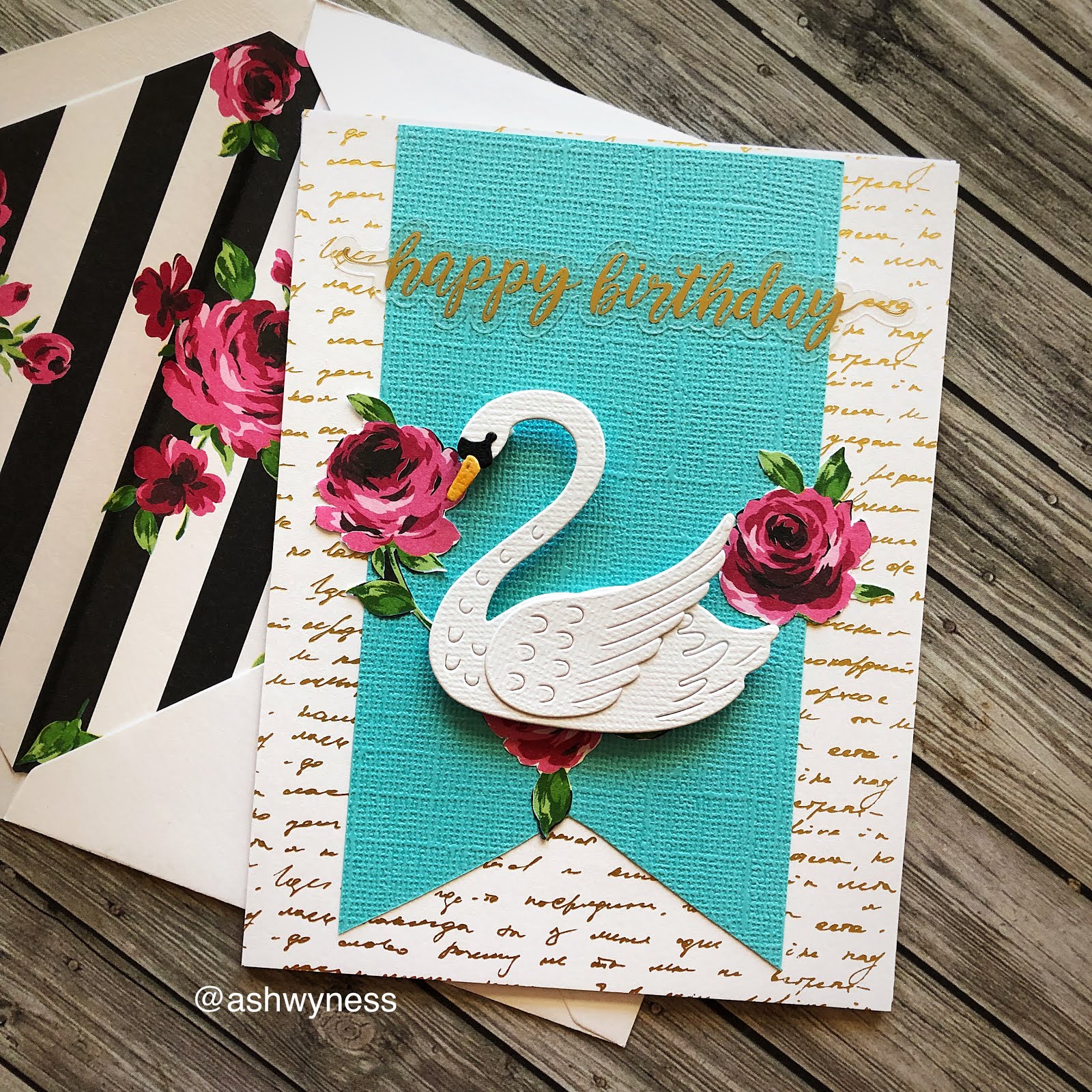 The Big Reveal: Golden Swan - Spellbinders Card Kit for February