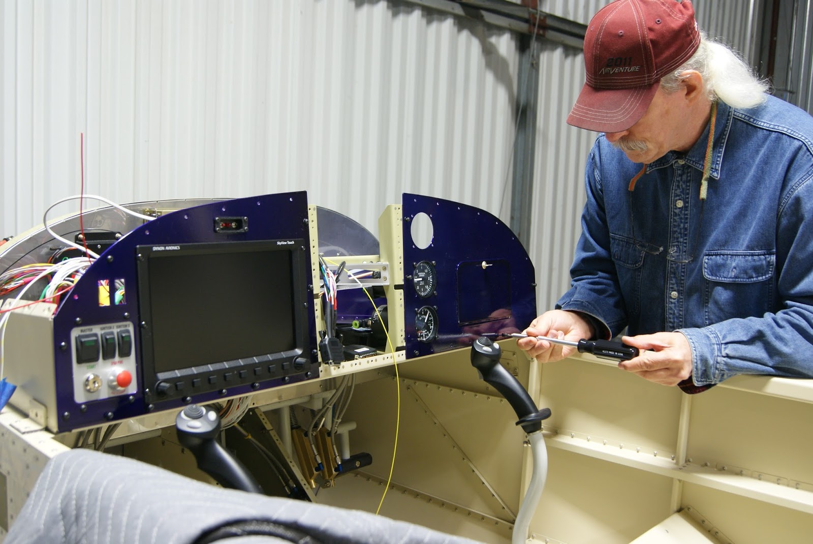 DOG Aviation John's RV-12 Blog: F-00035 Right Panel Section Installed