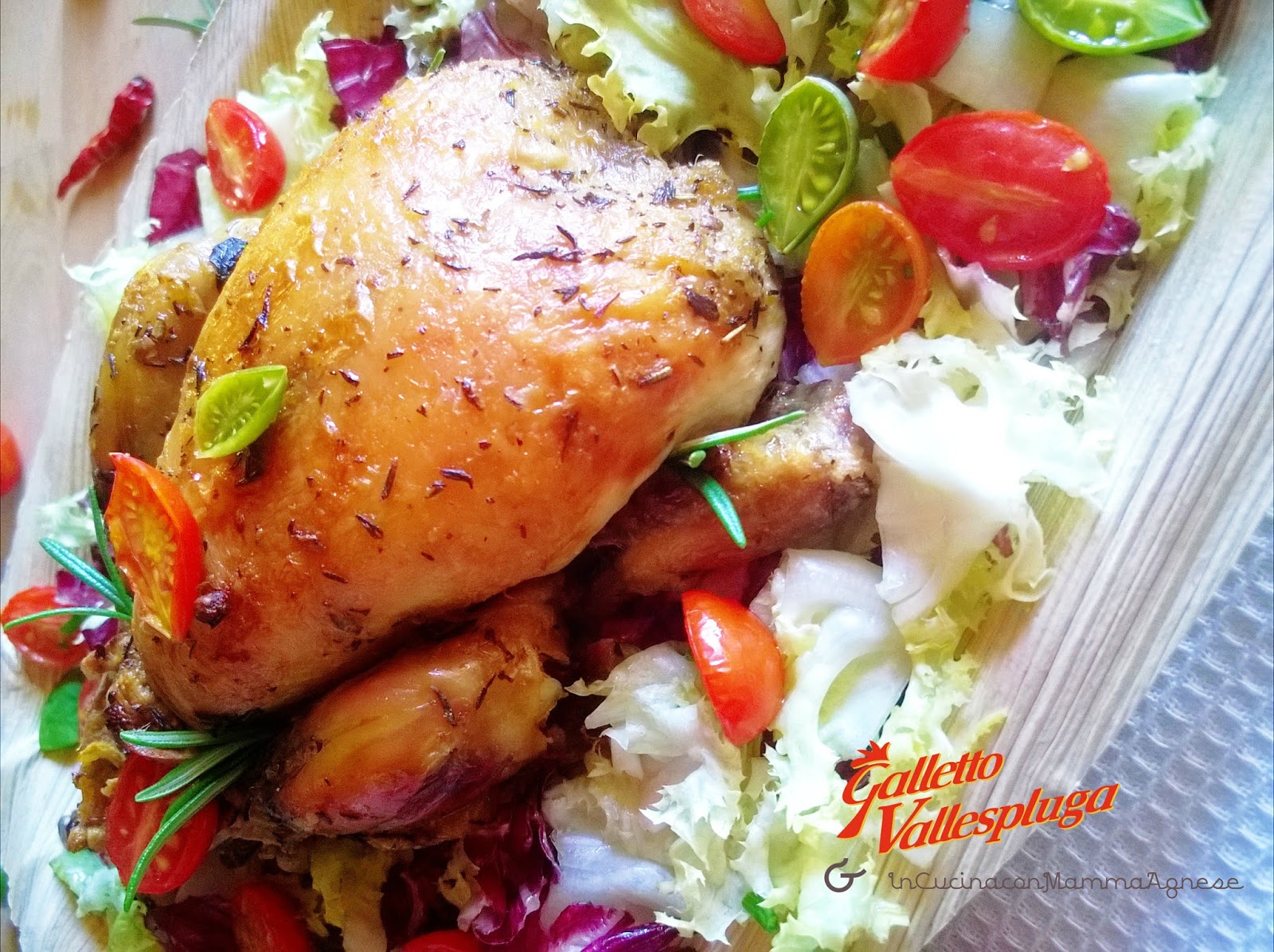 Galletto arrosto con verdure fresche dell'orto | In Cucina con Mamma Agnese