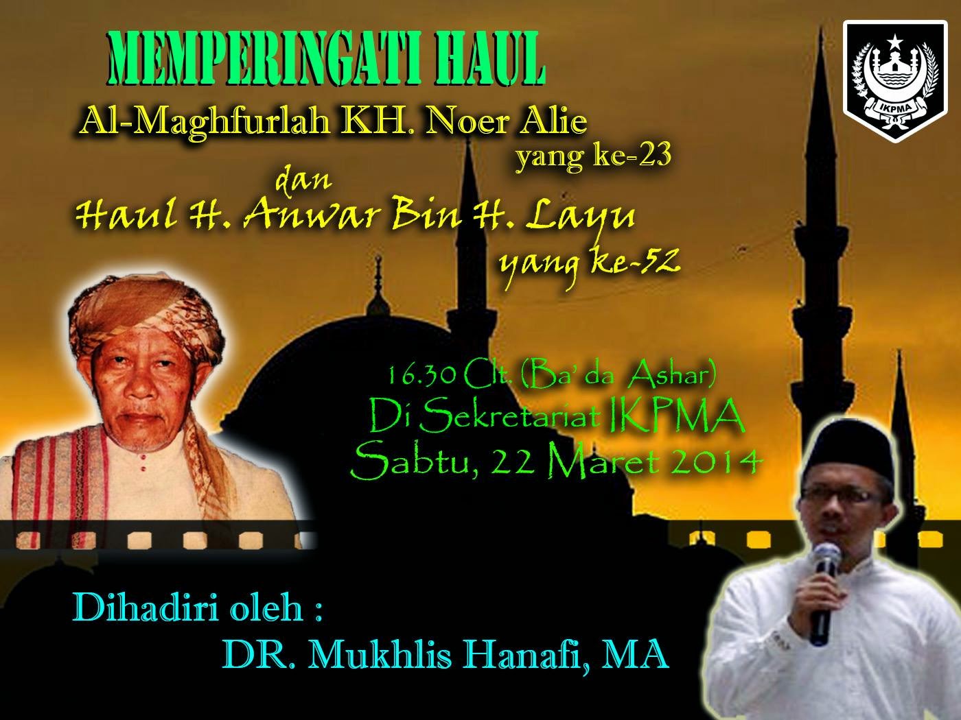 Haul Ke-23 KH. Noer Ali Bersama Dr. Mukhlis Hanafi ~ IKAA Mesir