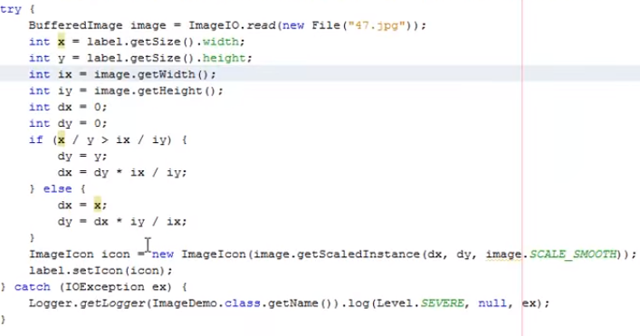 keep the image size in java swing ~ Thế Giới Giải Mã