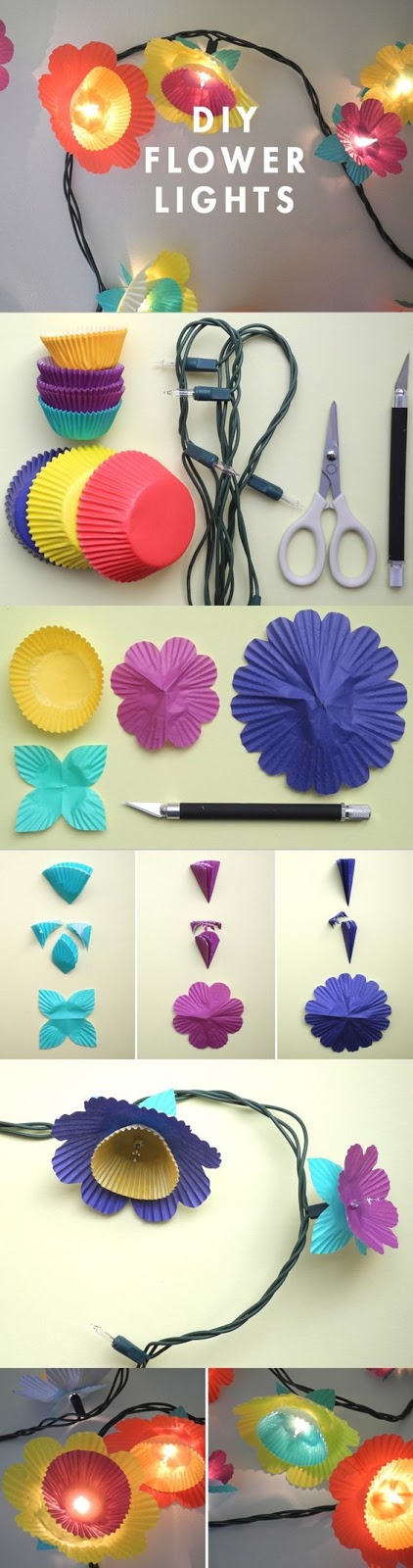 DIY flower lights - Fashiontrends4everybody