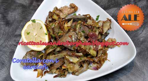Coratella con i carciofi ricetta di Alessandro Borghese da "Cucina con ...