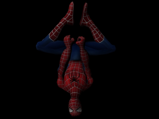 My 3DVA blog: Spiderman Hanging Upside-Down Posing