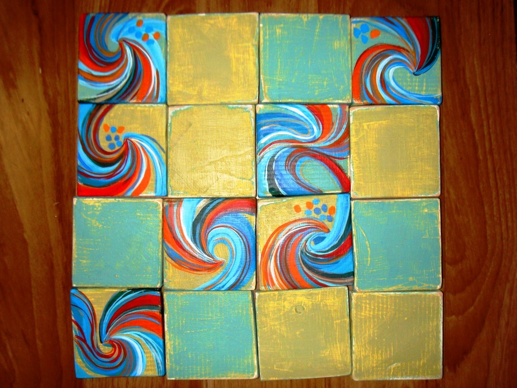 del.art.ful: Mini Block Paintings