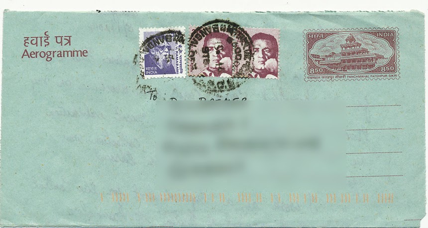 Aerogrammes & Airletters - Philatelic Archeology: India Aerogramme ...
