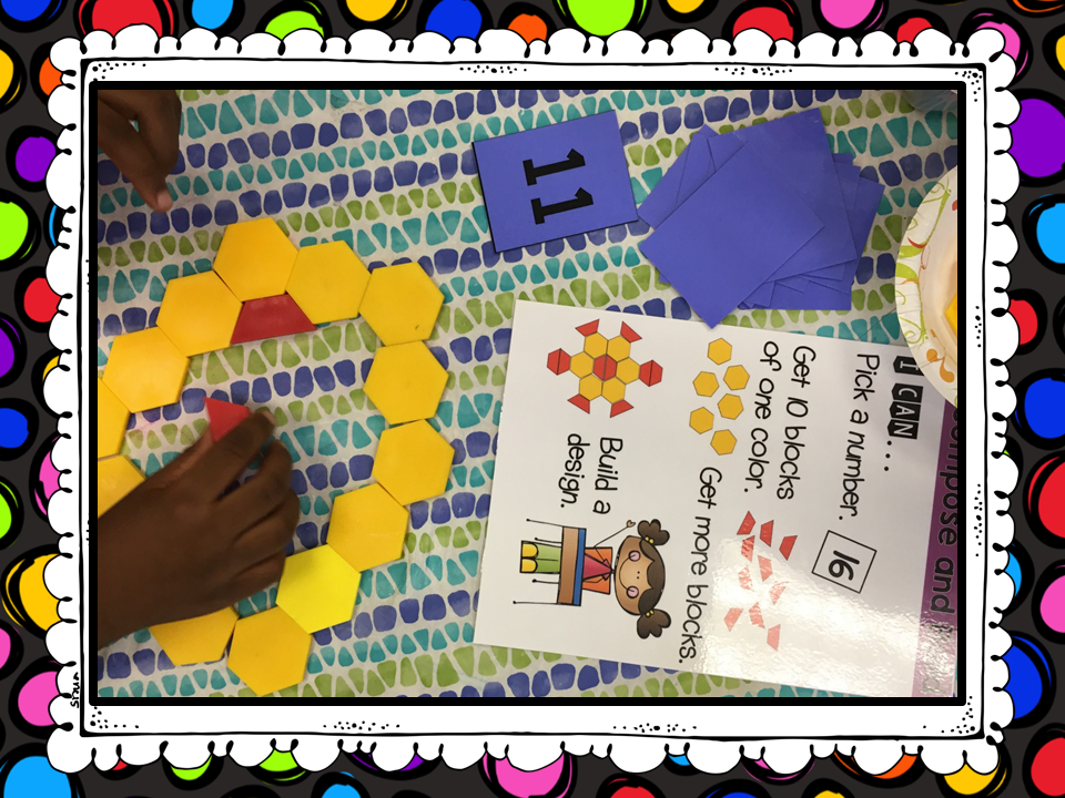 KinderGals: Easy Ways to Use Pattern Blocks to Teach ALL the Math Standards