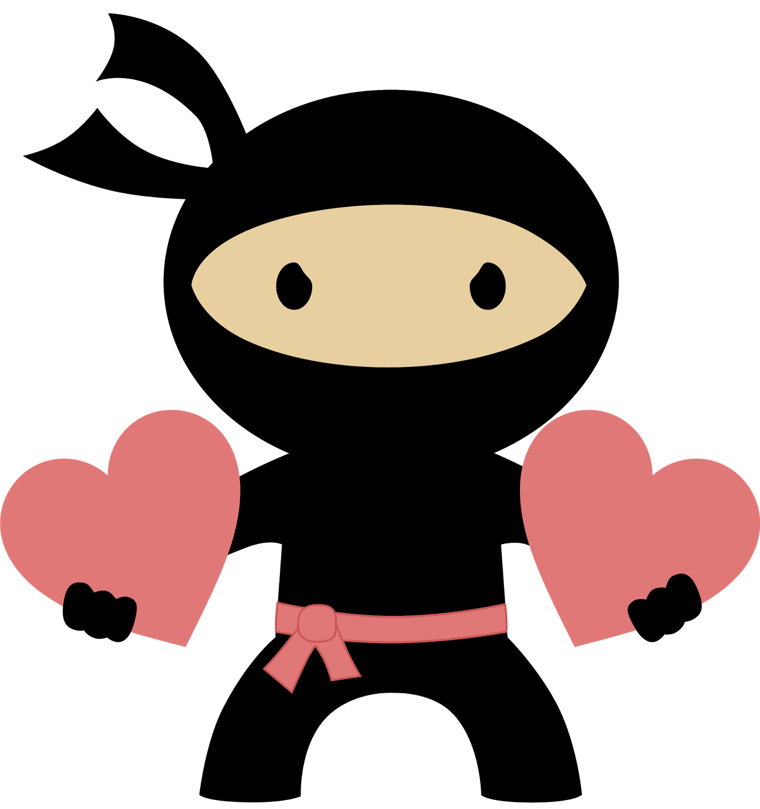 Ninja in Love Clipart. - Oh My Fiesta! for Geeks