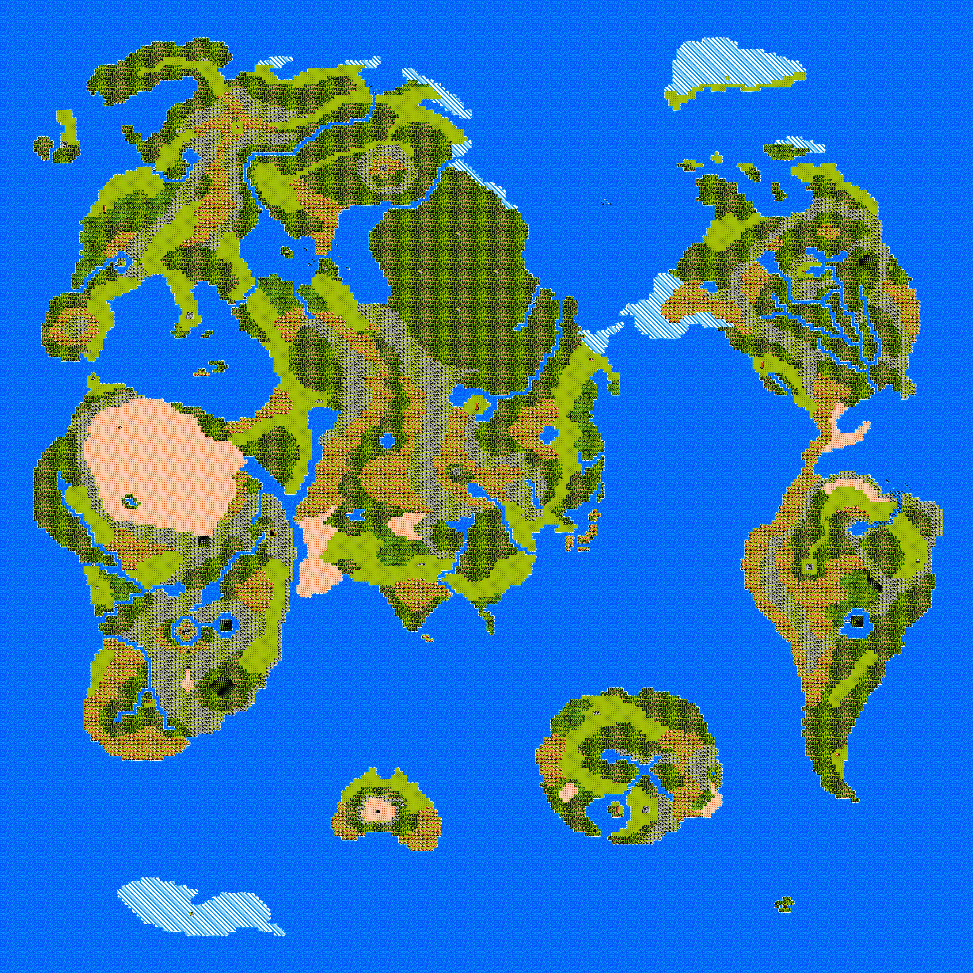 ファミコンマップ図書館: ドラゴンクエストIII そして伝説へ… (Dragon Warrior III)