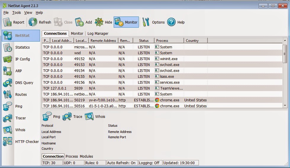 NetStat Agent 2.1.3 | ULTRANET