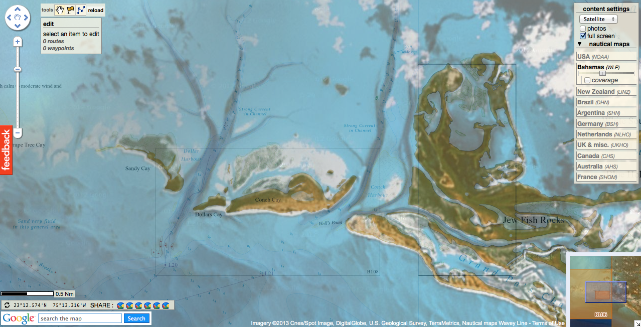 GeoGarage blog: Tidal flats and channels on Long Island, Bahamas