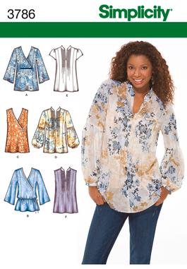 Coco's Loft: Simplicity 3786 Pintucked tunic for Autumn