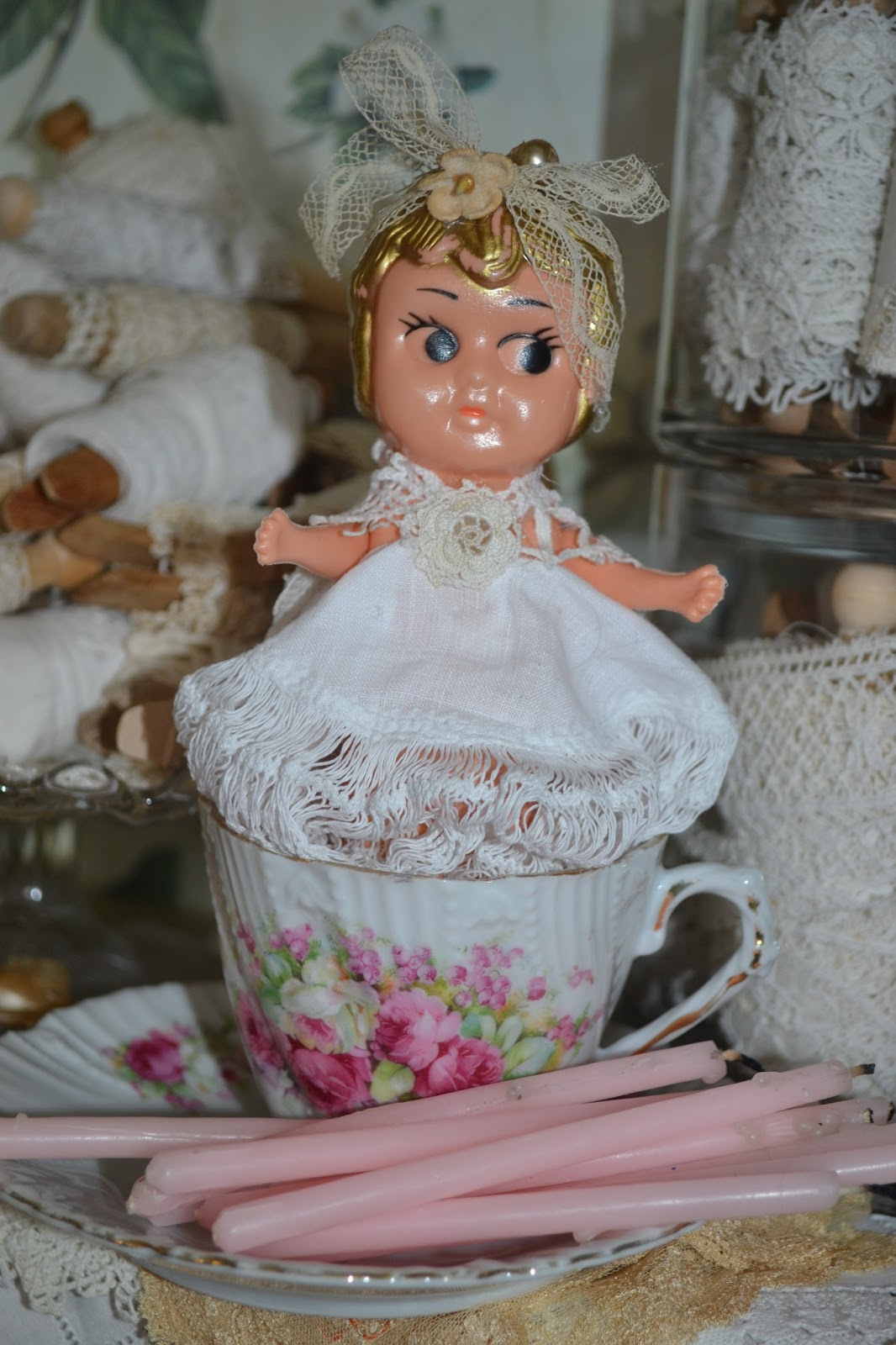 French Blue and Peachy Pink: Cupie Doll Cuteness