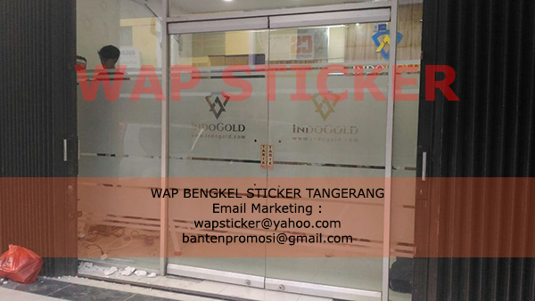 Sticker Sandblast Custom di Tangerang