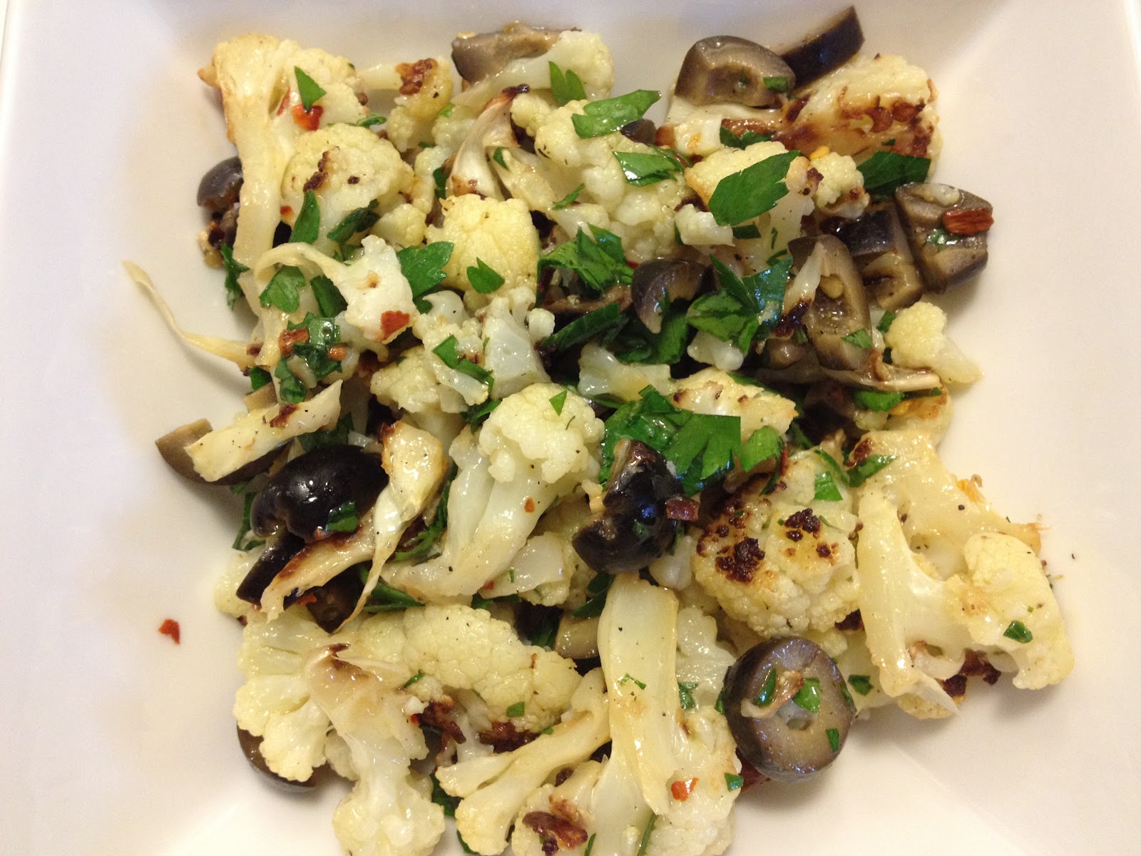 A Pirate's Journey in the Kitchen: Italian Roasted Cauliflower Salad