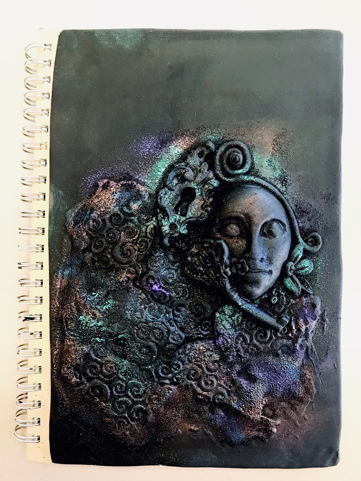 Clay Collaged Journal Cover