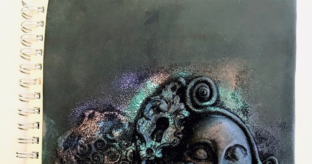 Clay Collaged Journal Cover