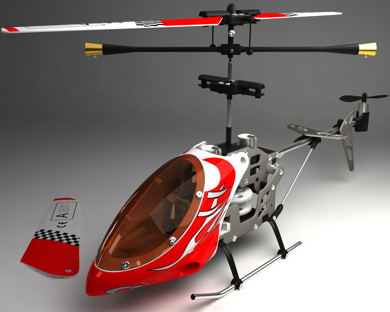 Hi-Tech 3D Models: Mini Elicottero