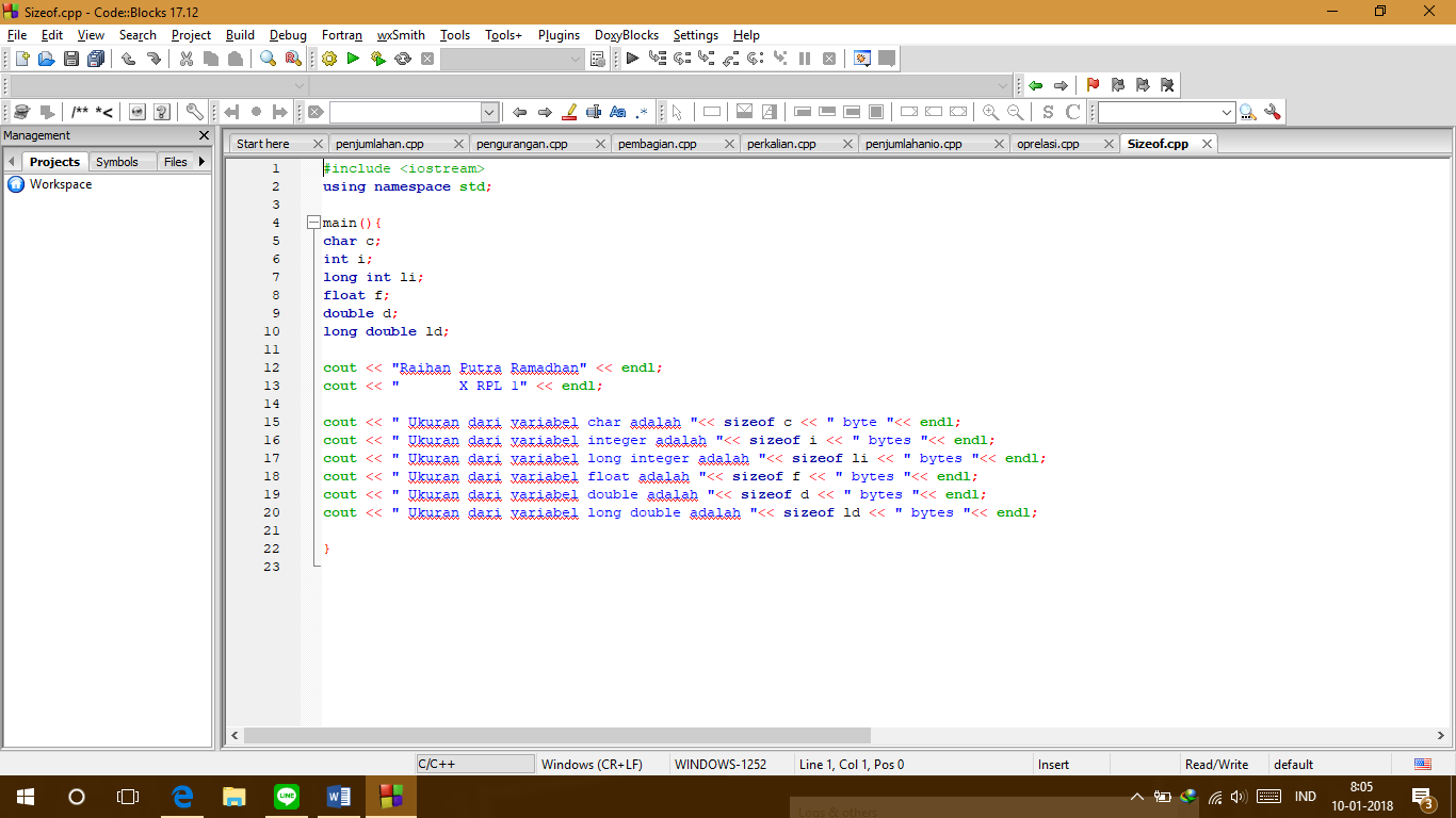 Cara Mengoding CPP Menggunakan Code Block ~ I Time