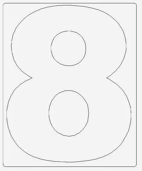 Moldes Números 'de Fôrma' (0 ao 9)