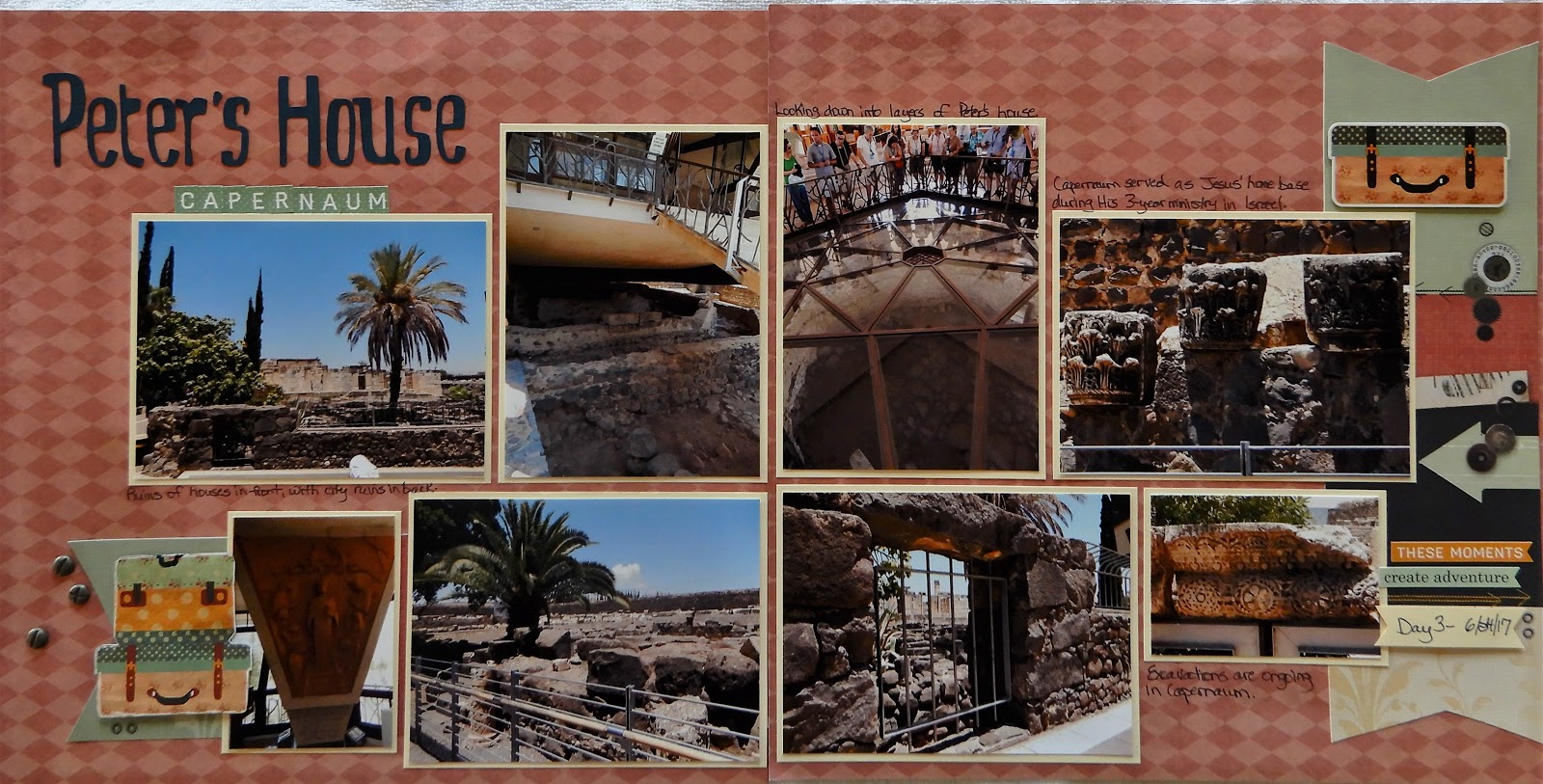 Random Memories: Two Page Scrapbook Layout - "Peter's House"