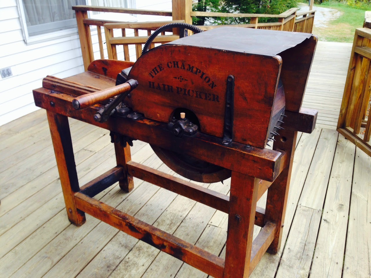 Staatsburgh State Historic Site: The Champion Hair Picker in Action!