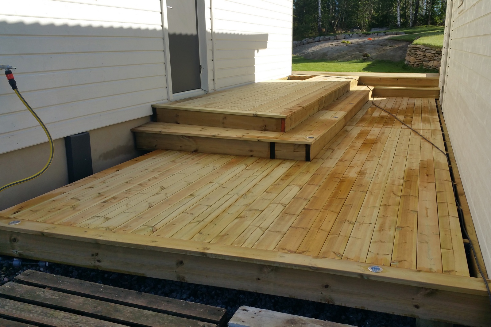 Vårt hus blir till: Altan och entrétrappa!