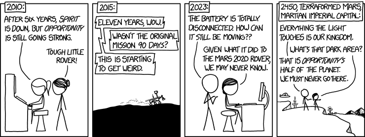 XKCD Isn't Funny: XKCD Isn't Funny - #1504 - Opportunity