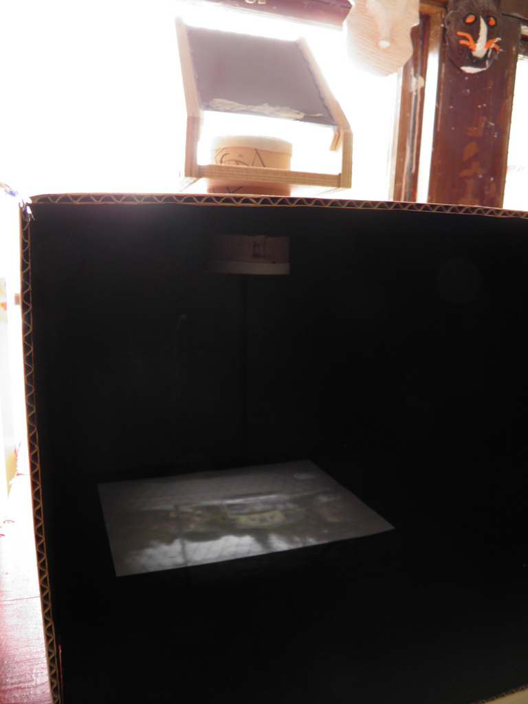 Cardboard Box Camera Obscura