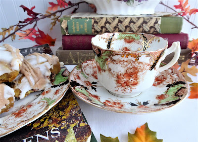 Antiques And Teacups: Tuesday Cuppa Tea Fall Fruit And Colors