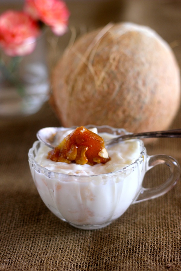 Blessings From My Kitchen: Tender Coconut Lychee Pudding With Crushed ...
