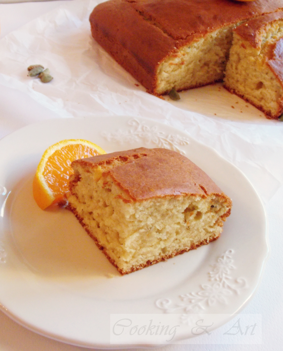 Κέικ γιαουρτιού με πορτοκάλι & κάρδαμο / Yogurt cake with orange ...