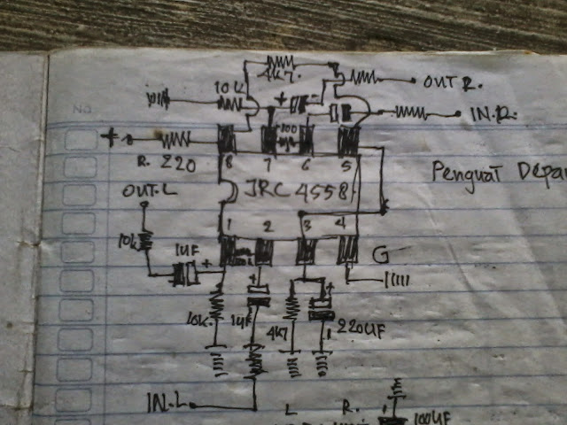 AUDIO PRO: Skema Rangkaian Penguat JRC 4558 Stereo Dan Mono