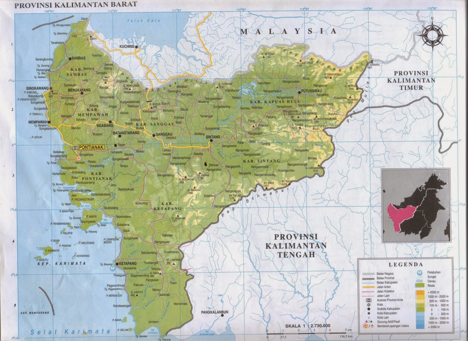 Peta: Kalimantan Barat