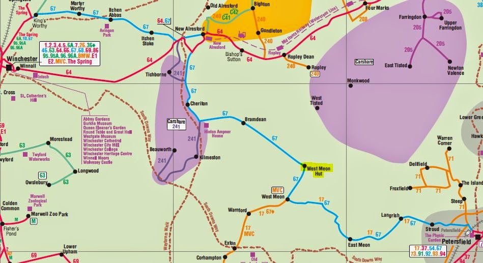 BRITISH BUS BUGLE: Change and pay again at West Meon Hut