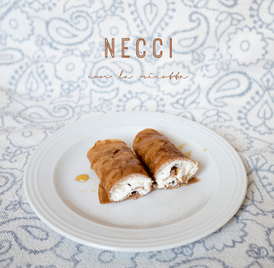 Necci con La Ricotta — เครปหวานมันจากแป้งเกาลัด - the happy escapee l ...