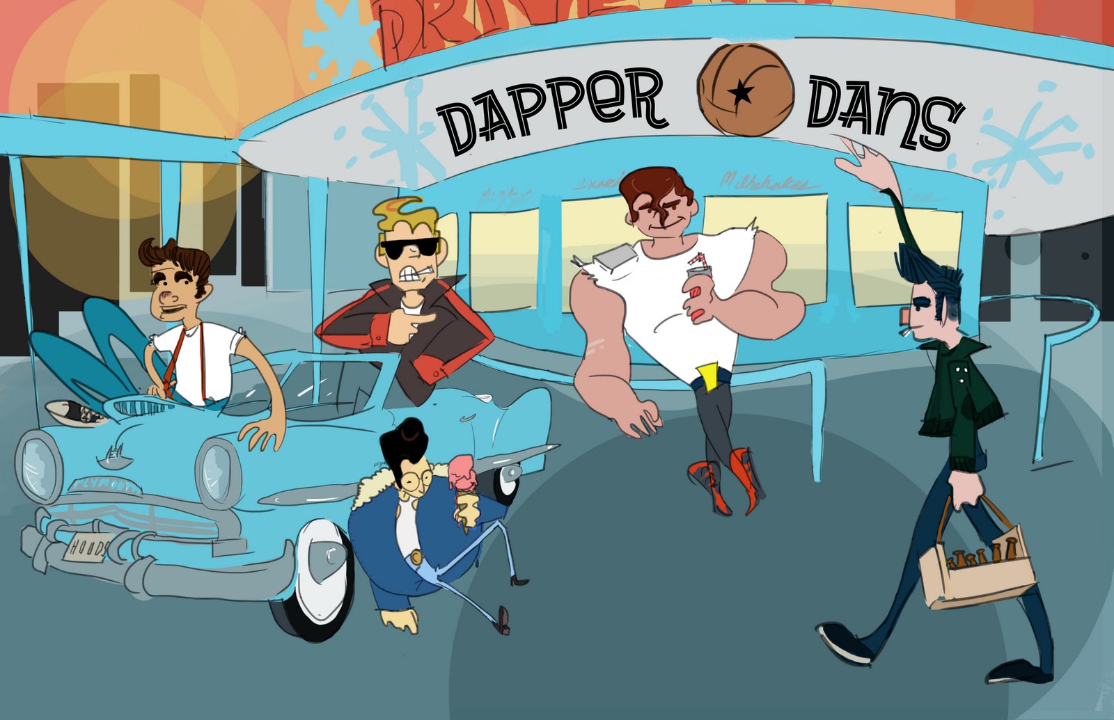 Amanda Thompson Art: #82 Dapper Dans