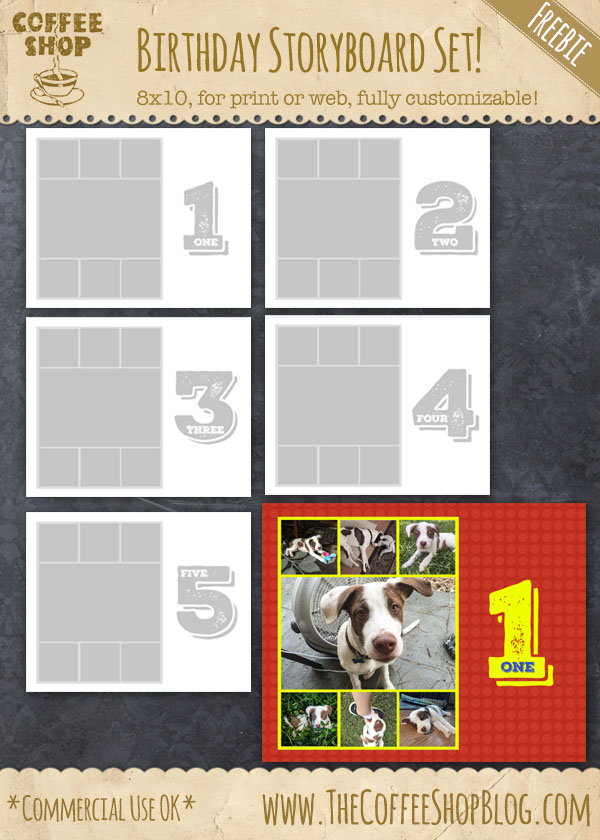 The CoffeeShop Blog: CoffeeShop Birthday Photographer Storyboard Set!