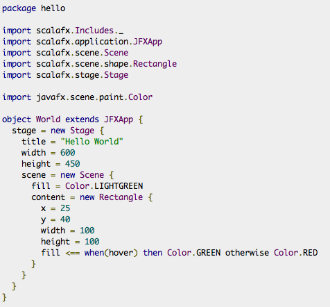 Ladstatt: ScalaFX - A DSL for JavaFX in Scala