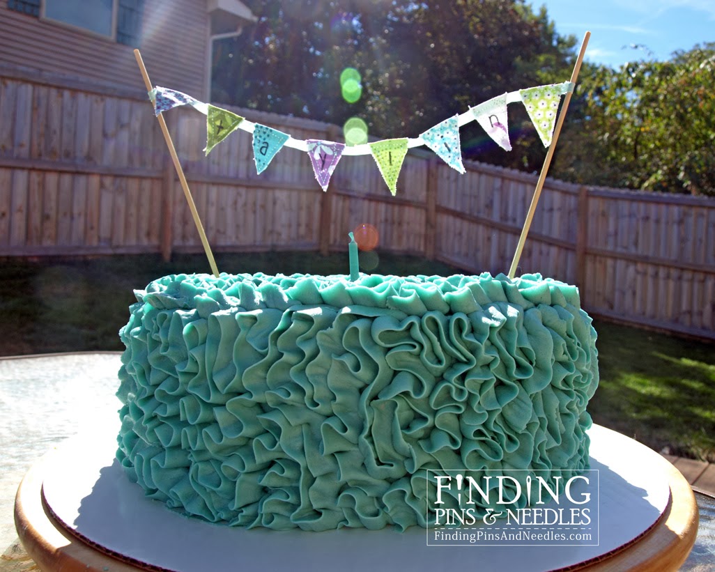 Buttercream & Bunting Cake