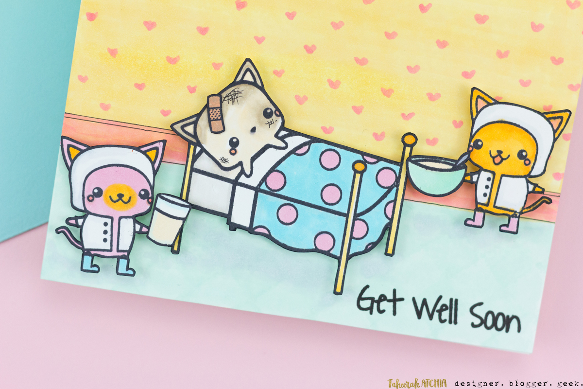 Seven Hills Crafts Blog: Get Well Soon Kawaii Kitty Card