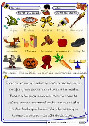 APRENDEMOS CON TODOS Y DE TODOS : ZA, ZO, ZU - CE CI